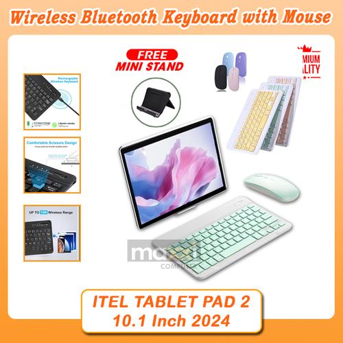 Jual iTel Pad 2 10.1" 10 Inch Tab Tablet 2024 KEYBOARD & MOUSE Wireless ...