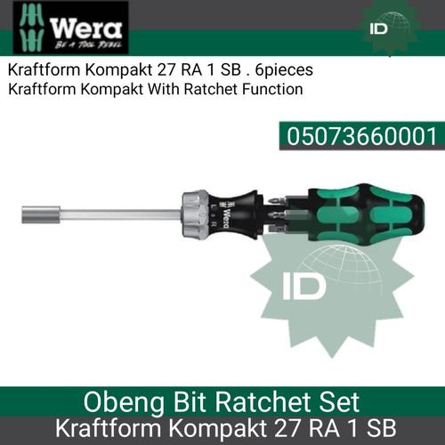 Jual Obeng Bit Ratchet Set Wera Kraftform Kompakt 27 RA 1 SB ...