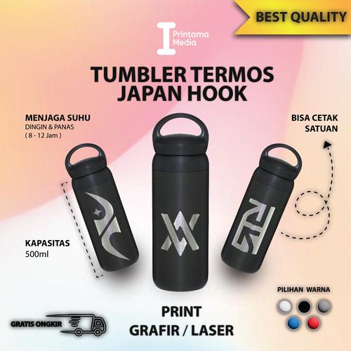 Jual Tumbler Custom Japan Tumbler Hook 500ml Laser Grafir Cetak Nama ...