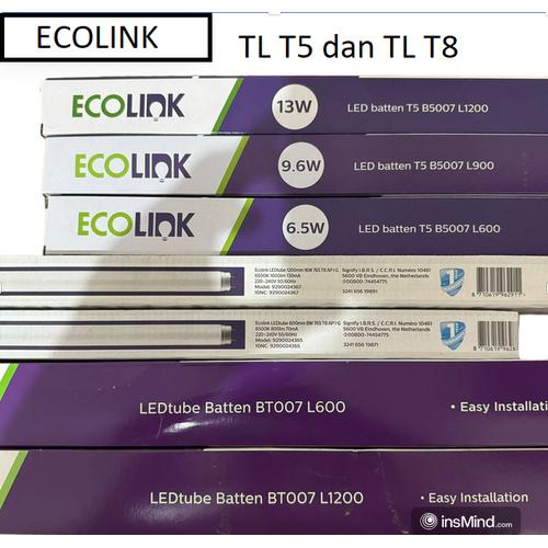 Promo Lampu TL LED Tube Ecolink T8 T5 8W 16W 6,5W 9,6W 13W Putih Kuning ...