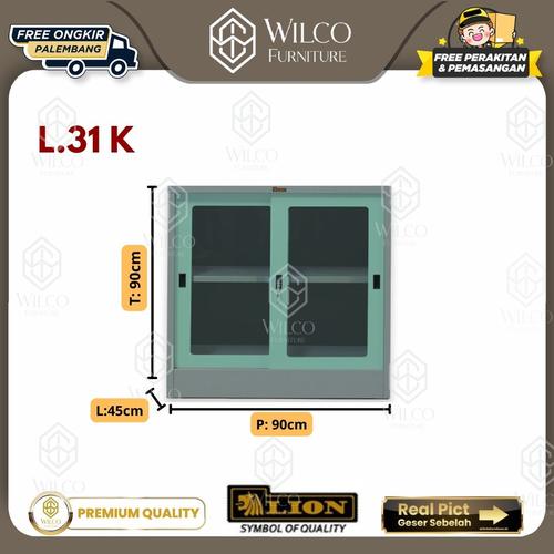 Jual Lemari Besi Arsip Lion L 31 K / Lemari Arsip Sliding Pendek / Lemari Cabinet Lion Palembang ...
