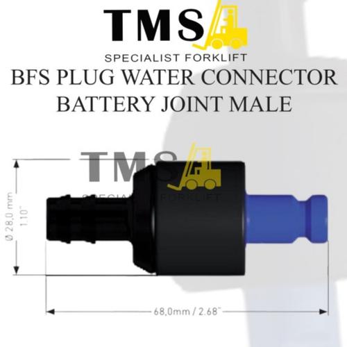 Jual BFS Plug Water Connector Battery Joint Male Battery Filling System ...