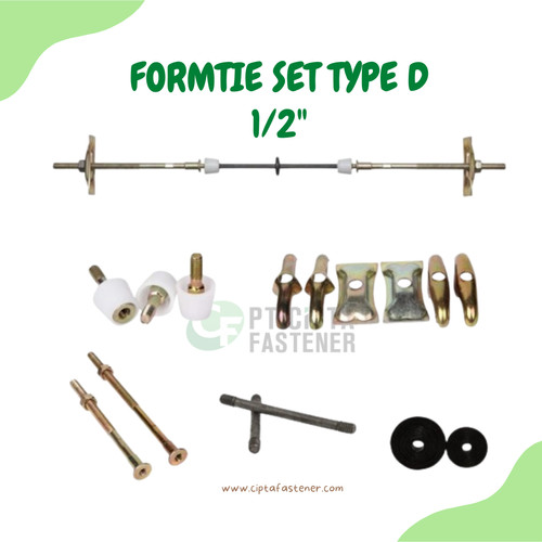 Jual Formtie 1/2 Bekisting Set D dengan P Cone washer / Form tie Set ...
