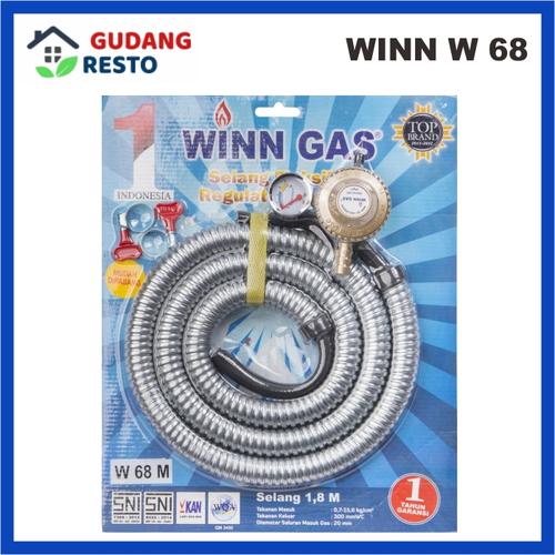 Jual Selang dan Regulator Gas LPG WINN Flexi / Spiral + meter - SELANG ...