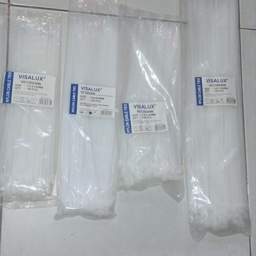 Jual KABEL TIES / KABEL PENGIKAT VISALUX - Putih, 3,6 × 250mm - Kota ...