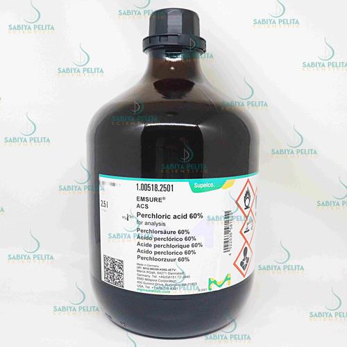 Jual Perchloric acid 60% for analysis Merck 1.00518.2501 cap. 2.5 liter ...