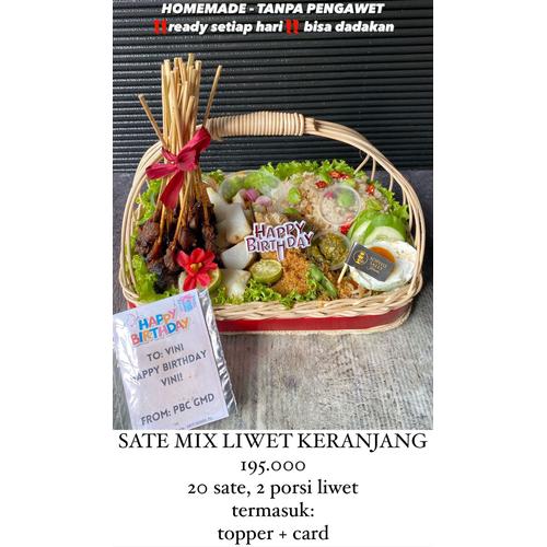 Jual Hampers Sate mix Liwet Keranjang - READY SETIAP HARI - FREE TOPPER ...