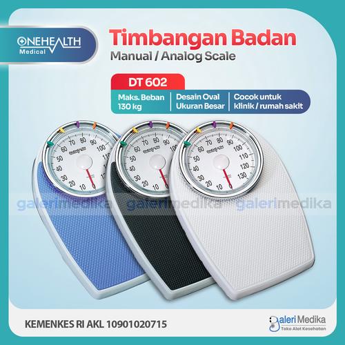 Jual Timbangan Badan Manual OneHealth DT602 130kg / Timbangan Badan ...