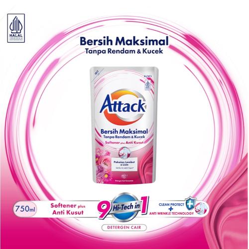 Promo Attack Plus Softener Matic Deterjen Cair 750 ml - Jakarta Utara ...