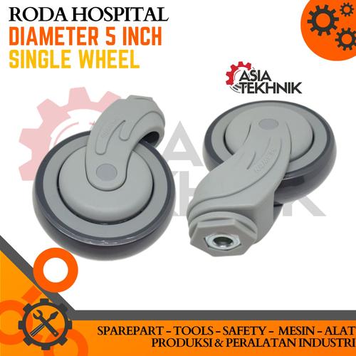 Jual Roda Rumah Sakit Diameter 5 Inch Tipe Hidup Bracket Plastik Bolt ...