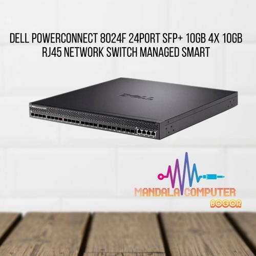 Jual Dell PowerConnect 8024F 24Port SFP+ 10Gb 4x 10Gb RJ45 Network ...