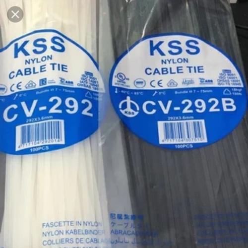 Jual Kabel Ties KSS CV 292 x 3.6mm Nylon Cable Tie ORIGINAL 29cm Hitam ...