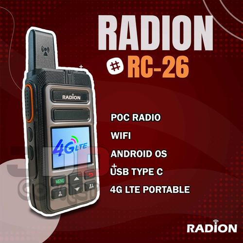 Jual HT POC Radion RC-26 Wifi 4G LTE Internet Simcard Radio GPS ...