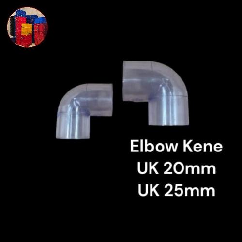Jual ELBOW KNEE | KENI PIPE U-PVC BY 3 PAWNS - TRANSPARAN - 20 mm ...