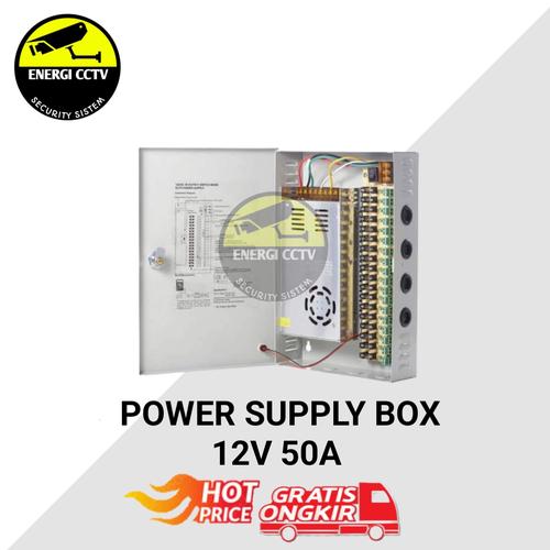 Jual PSU POWER SUPPLY CCTV BOX 12V 50A PSU BOX PSU BOX 50A 12V / PSU ...