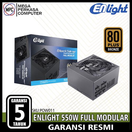 Jual Power Supply Enlight 550 Watts Black Silver Full Modular 80 ...