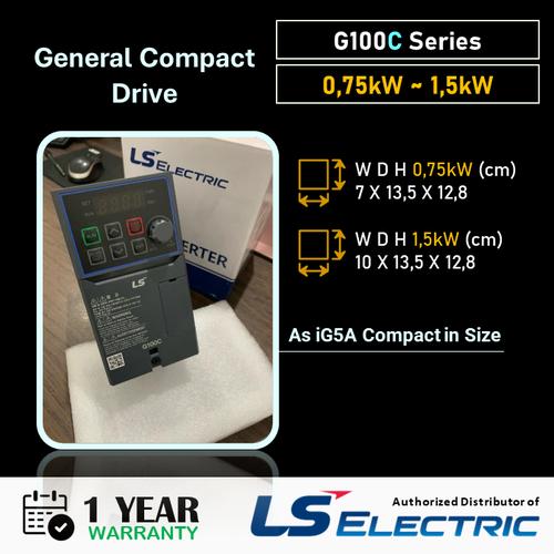 Promo General Compact/Small Drive Inverter VFD LS Electric G100C Series ...