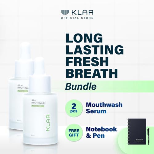 Promo [Long Lasting Bundle] KLAR Oral Mouthwash 30 ml x 2 Pcs - Kota ...