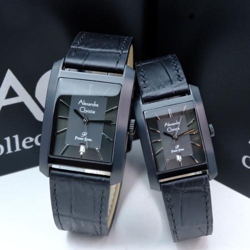 Jual Jam Tangan Alexandre Christie Couple AC 1019 Kulit ORIGINAL - Full ...