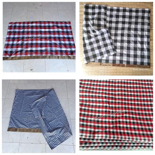 Jual Kain saput kotak poleng catur bali list tepi prada lembaran - 5cm ...