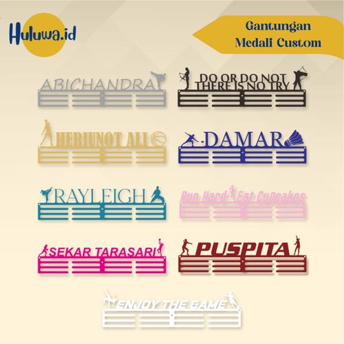 Jual Gantungan Medali Custom / Medal Holder Custom / Hadiah Ulang Tahun ...