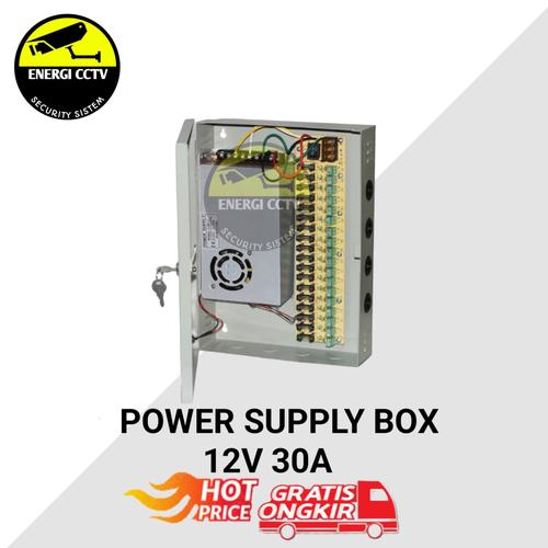 Jual PSU POWER SUPPLY CCTV BOX 12V 30A / PSU POWER SUPPLY CCTV 12V 30A ...