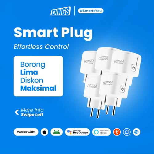 Promo DINGS PAKET HEMAT 5 Smart Plug Colokan Listrik Pintar - Jakarta ...