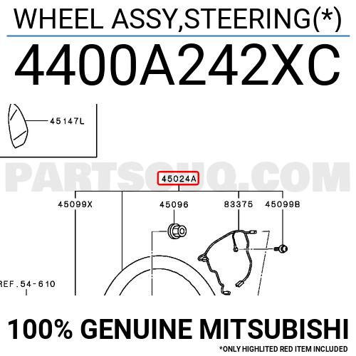 Jual Steer Stir Bulat Mitsubishi Pajero Sport 4400A242XC Original Asli ...