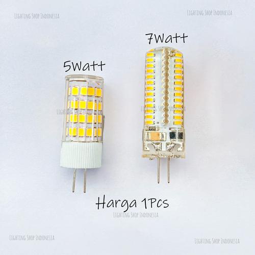 Jual Lampu kacang halogen led 5watt 7watt G4 Mr16 220volt kaki tusuk ...