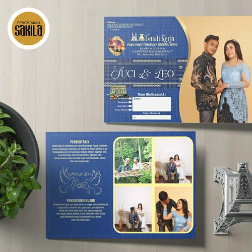 Jual cetak undangan adat Karo custom kualitas premium - Kota Medan ...