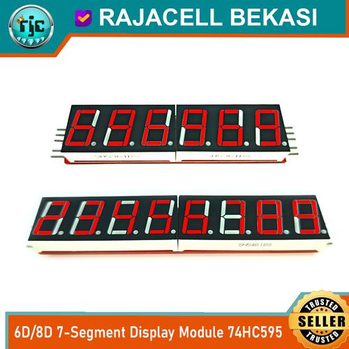 Jual Module Display 7-Segment 6-Digit 8-Digit 0.56" Driver 74HC595 ...