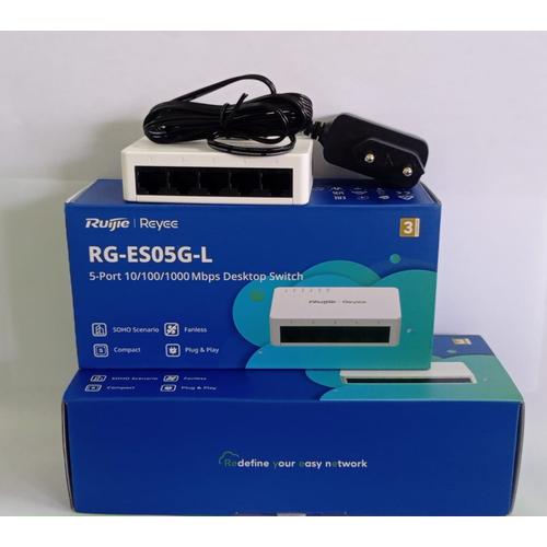 Jual Ruijie Reeyee RG-ES05G-L, 5-Port 10/100/1000 Unmanaged Non-PoE ...
