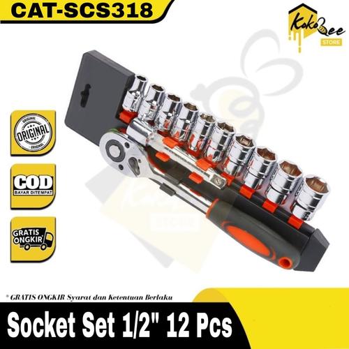 Jual Kunci sok sock socket set 12 pcs key socket set 1/4 Inch 4 - 13 mm ...