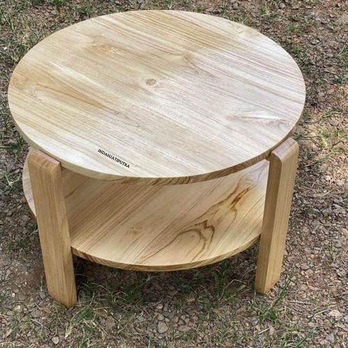 Jual MEJA KOPI SANTAI MEJA TAMU SERBAGUNA BULAT KAYU JATI ASLI KOKOH ...