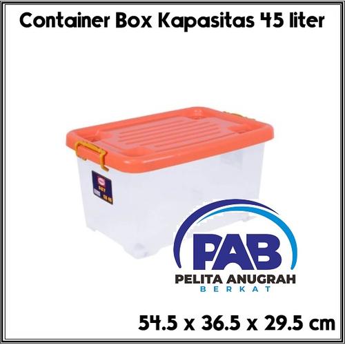 Jual Container Box Gagang 45 liter / Storage Box Multifungsi Serbaguna ...