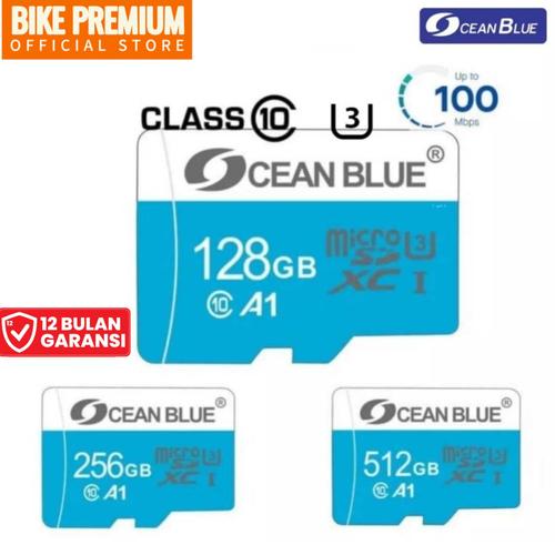 Promo OCEAN BLUE Memory Card Micro SD ORIGINAL 128 256 512 GB MMC TF ...