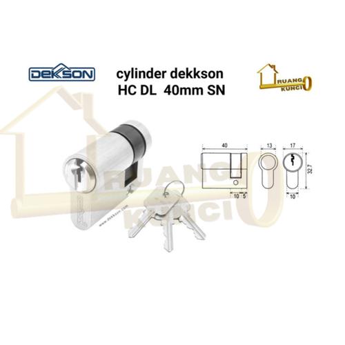 Jual Silinder Kunci Pintu Setengah Dekkson Half Cylinder HC DL 40MM ...