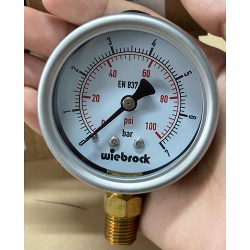 Jual WIEBROCK 2.5 inch bar / psi Raket HC type manometer Pressure gauge ...