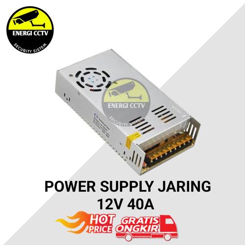 Jual POWER SUPPLY 12V 40A ADAPTOR 12V 40A SWITCHING / POWER SUPPLY CCTV ...