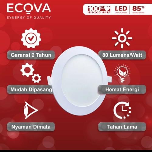 Jual lampu downlight rumah led 6w 9w 12w 18w inbow tanam plafon ceiling ...