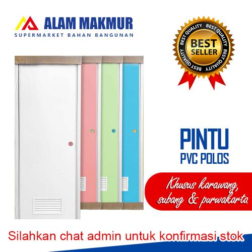 Jual PINTU PVC polos berbagai warna 195X70/pintu kamar mandi - cream ...
