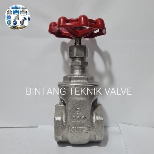 Jual GATE VALVE KITZ STAINLESS 2" INCH DN50 JIS 10K SS304 STAINLESS STEEL 304 DRAT JIS 10K STEAM ...