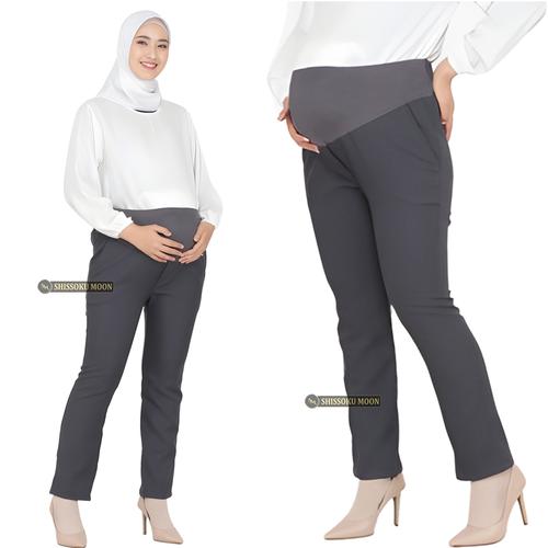 Promo Celana Hamil Kerja Kantor Bahan Premium Tebal -Office Maternity Pants - Hitam, Basic XXL ...