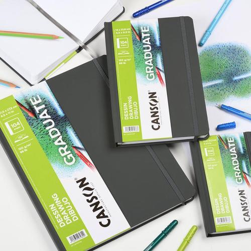 Jual Canson Graduate Drawing Hard Cover Art Journal 104 Pages 160 Gsm ...