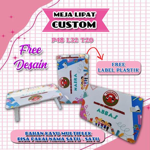 Jual Souvenir Meja Ultah Lipat Custom Nama Satu Satu Free Packaging ...