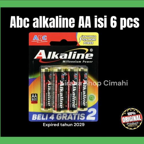 Jual batre ABC alkaline AA isi 6 pcs / AA / baterai / battery - Kab ...