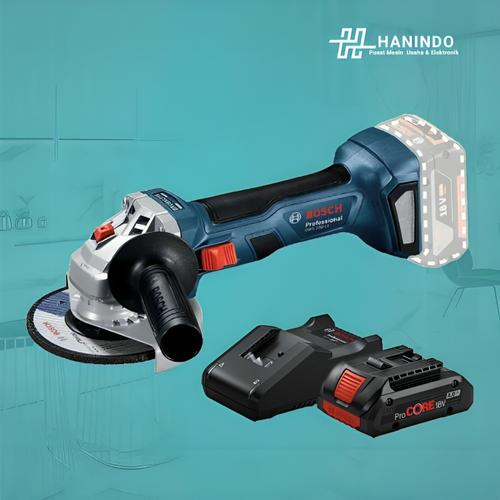 Jual Mesin Gerinda Tangan 4" Bosch GWS 180-LI + Baterai 4.0Ah + Charger ...