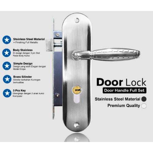 Jual CLASSIC S Kunci Pintu / Handle Pintu Komplit Ukuran Kecil Model ...