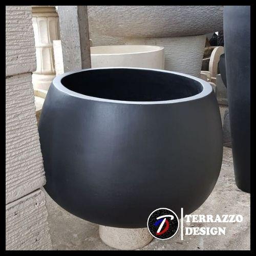 Jual pot hias bahan teraso hitam natural - Kota Depok - produsen Teraso ...