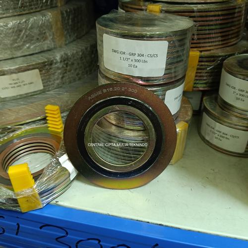 Jual Spiral Wound Gasket SWG 2" inch Carbon Steel SWG Besi Ansi 300 ...